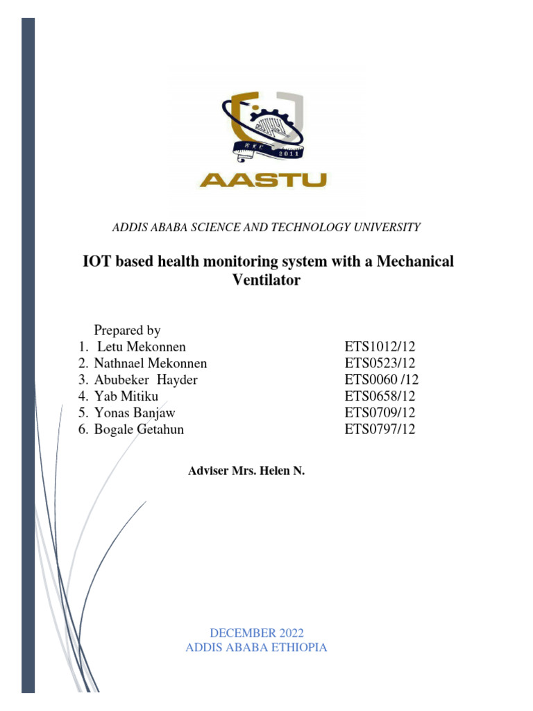 IoT Health Monitoring with Ventilator | PDF | Internet Of Things ...