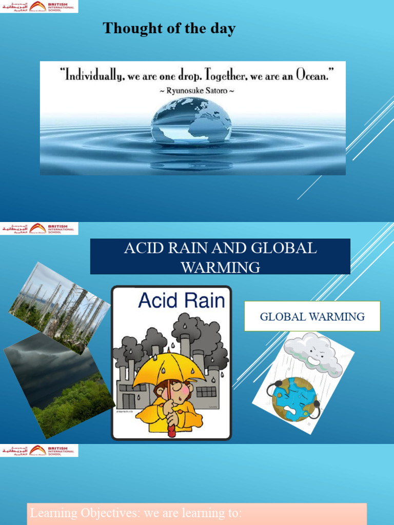 Lesson - Acid rain & Global Warming | Download Free PDF | Climate ...