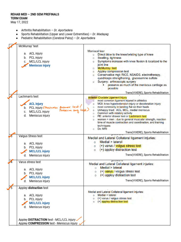 Rehab Prefinals Bagsik NMD | PDF | Haemophilia | Lower Limb Anatomy