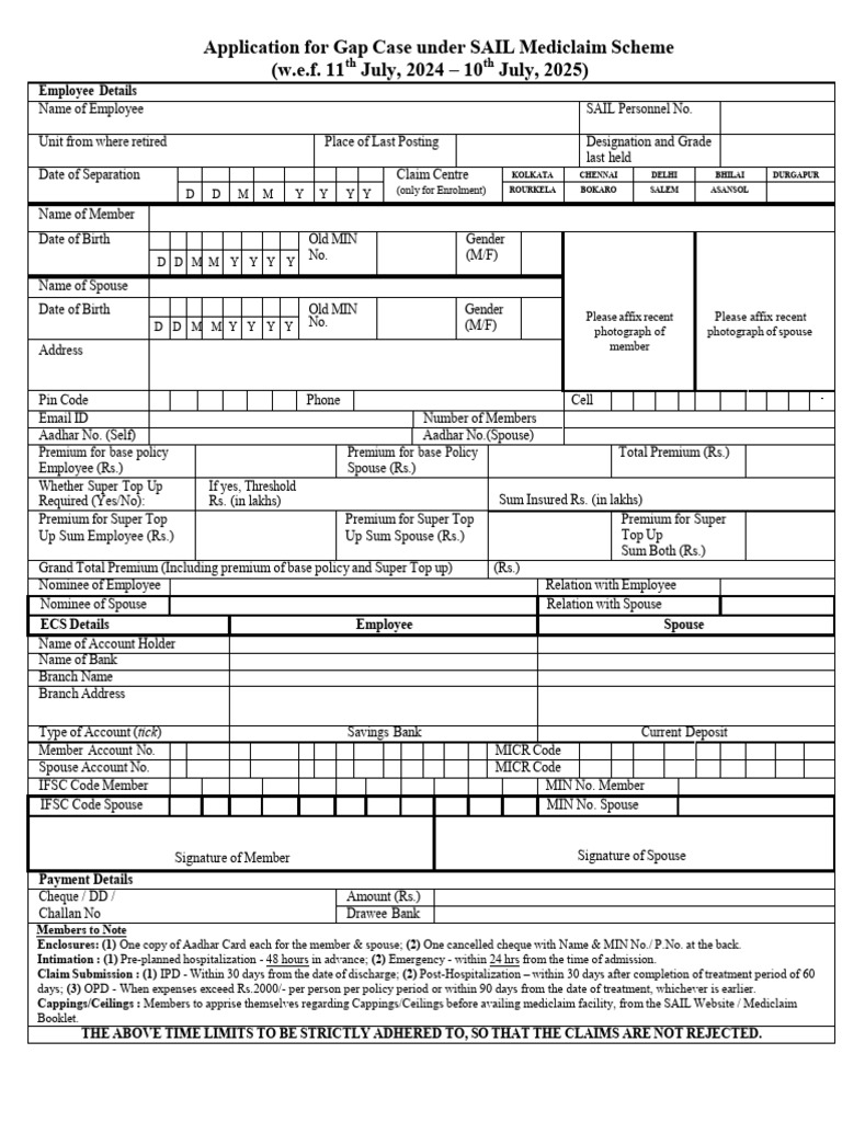 GAP CASE Enrolment Form 2024 25 | PDF | Cheque | Financial Services