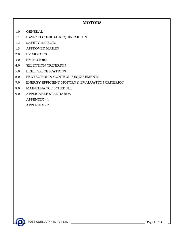 Motors | PDF | Electric Motor | Relay