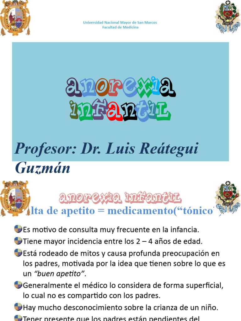Anorexia Infantil | PDF | Anorexia nerviosa | Pediatría