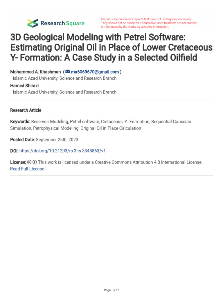 3D_Geological_Modeling_with_Petrel_Software_Estima | PDF | Petroleum ...