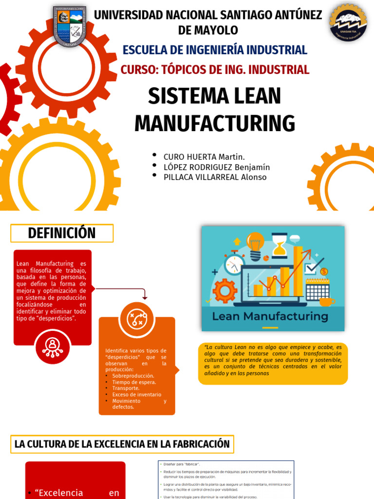 Lean Manufacturing - Grupo 1 PDF | PDF | Lean Manufacturing | Economias
