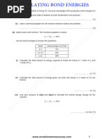Bond Energy Calculations Worksheet | PDF