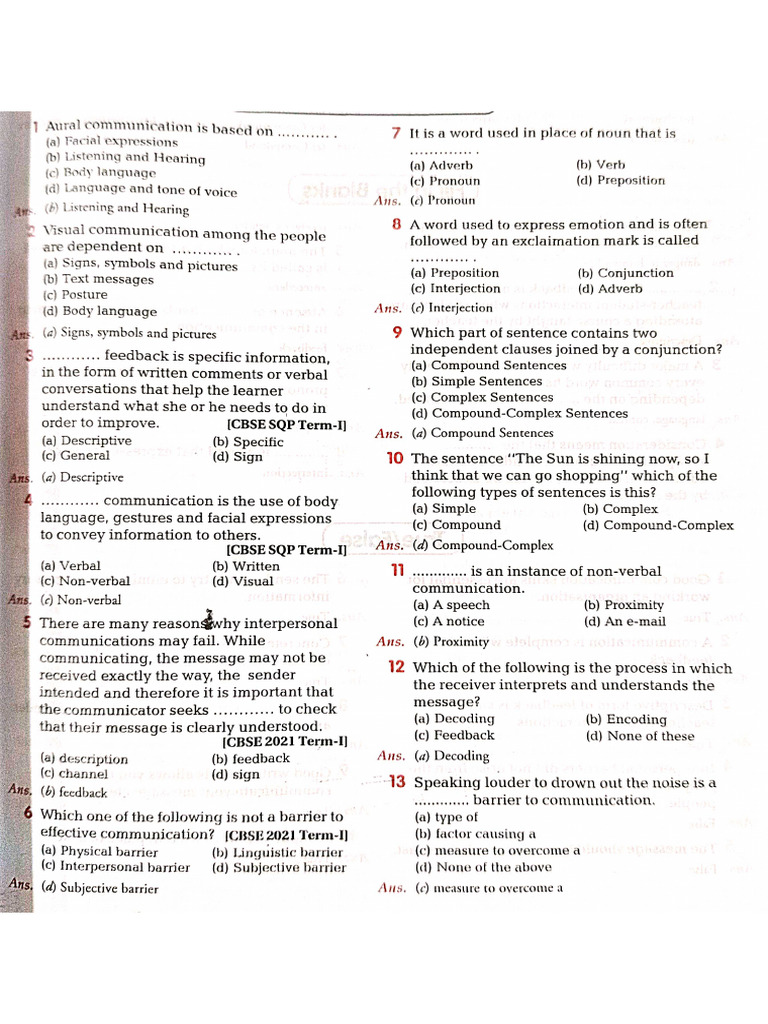 Class 10 CH 1 MCQ | PDF