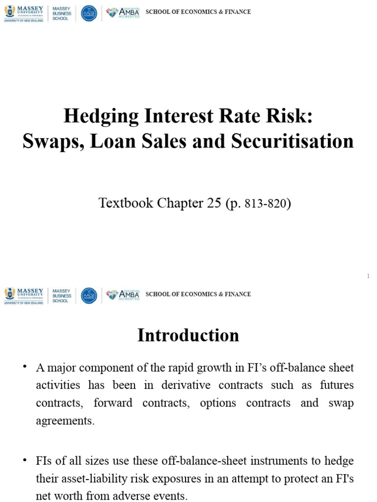 125.364 Week 06 Interest Rate Swap | PDF | Swap (Finance) | Securitization