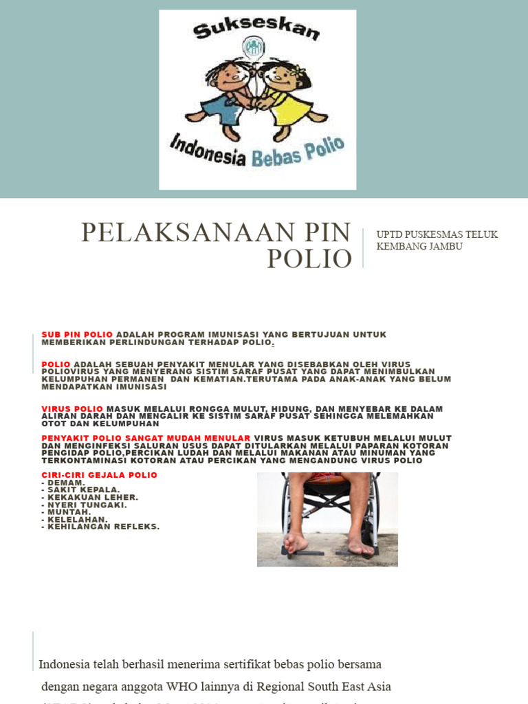 Pelaksanaan Pin Polio | PDF