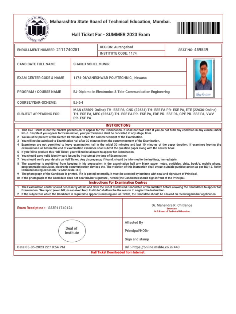 TICKET FOR SUMMER 2023 of 2111740251 | PDF