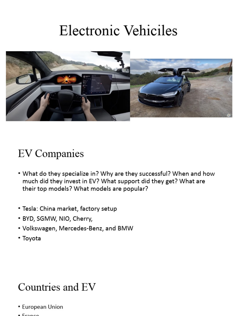 Electronic Vehicles | PDF | Technology & Engineering
