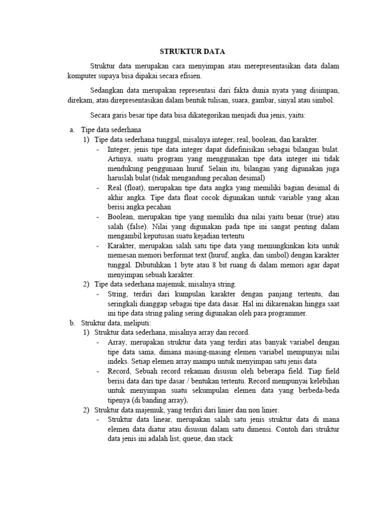 Struktur Data | PDF | Komputer