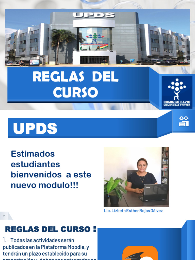 Reglas y Normas del Curso UPDS | PDF