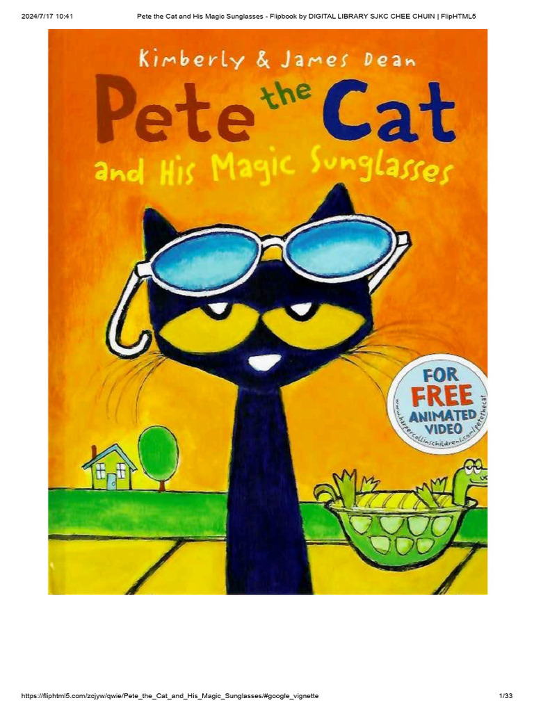 Pete The Cat and His Magic Sunglasses | PDF | Games & Activities