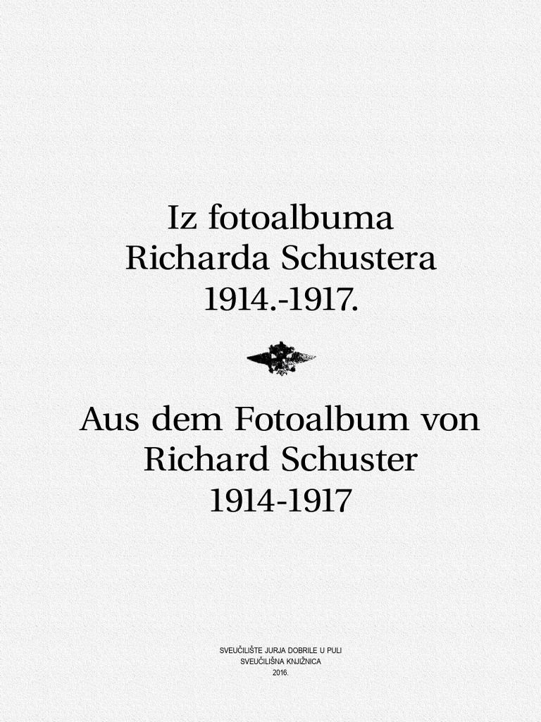 Iz Foto-Albuma Richarda Schustera 1914 - 1917 | PDF
