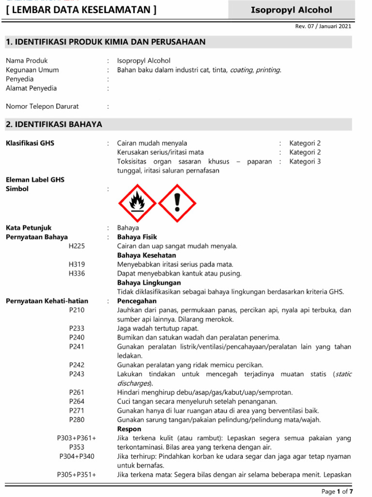 MSDS_IPA | PDF