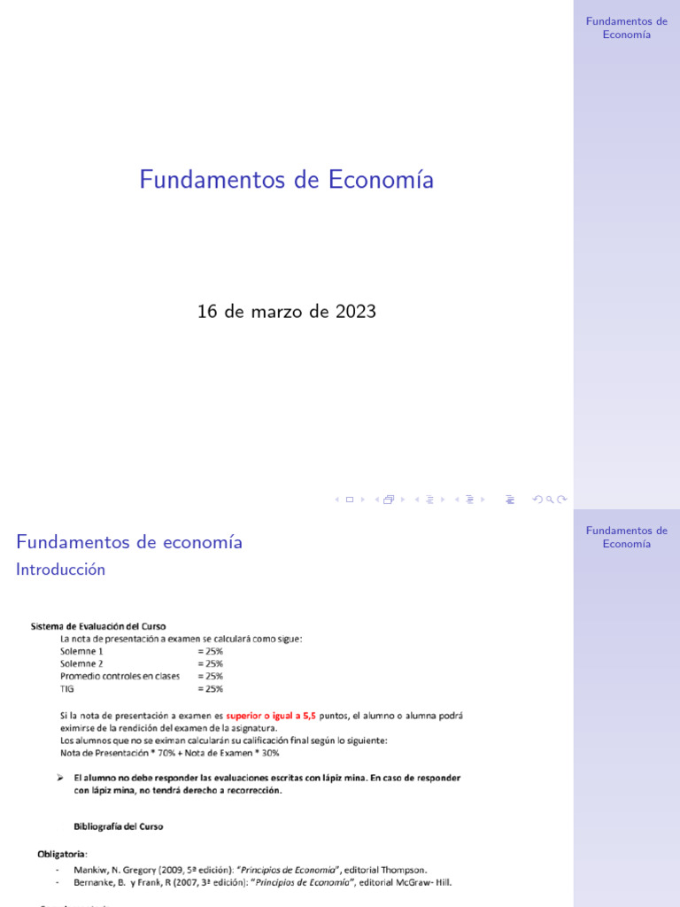Fundamentos de Econom A Clase 1 2020 | PDF | Ciencias económicas | Inflación