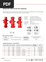 Wet Barrel Fire Hydrants Guide | PDF | Valve | Fire Engine