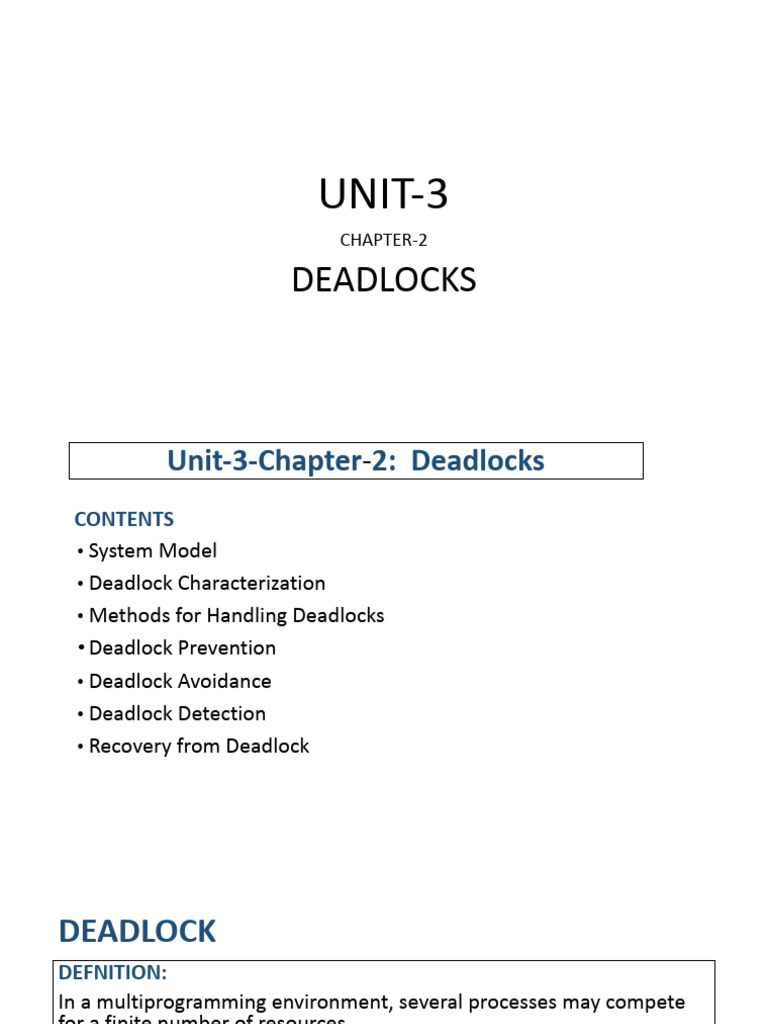 Os Unit 3 Chapter 2 | PDF | Process (Computing) | Computing