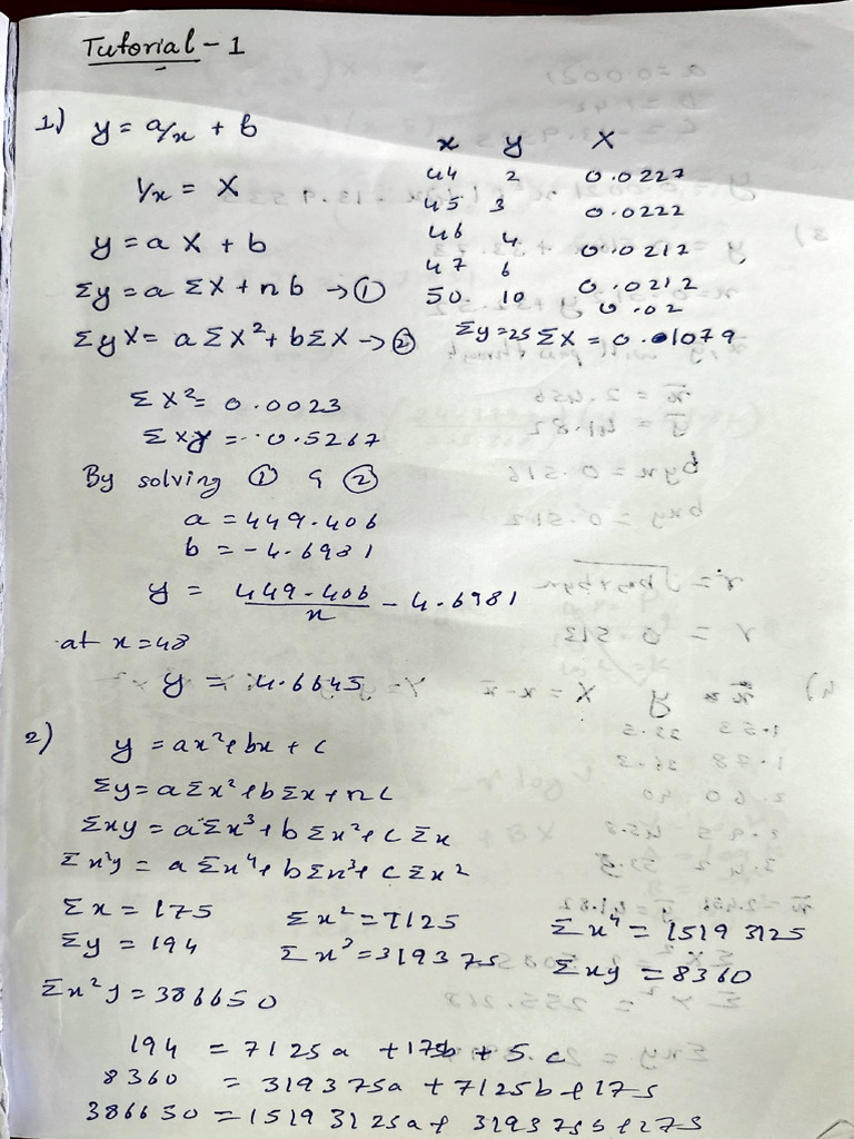 Math Tutorial 1-6 | PDF