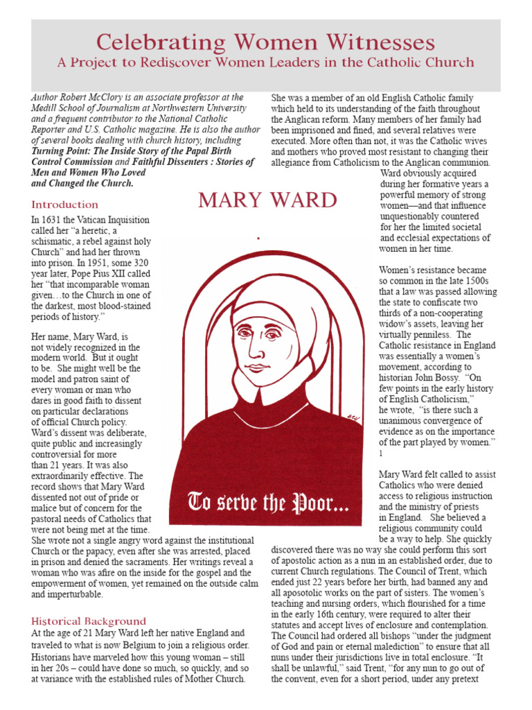 Mary Ward | PDF | Catholic Church | Pope