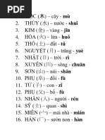 FULL T V NG HSK1 - HSK6.xlsx - HSK1 | PDF