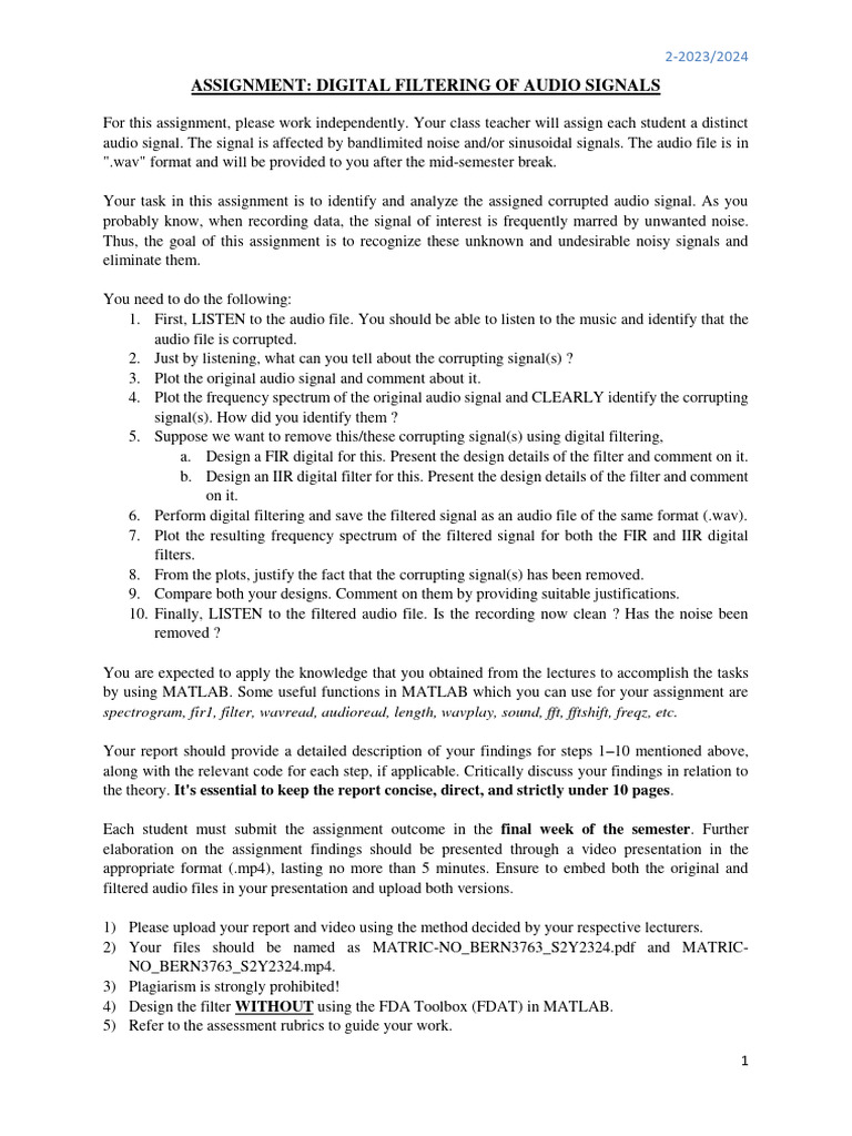 Assignment | PDF | Multimedia | Computer Engineering