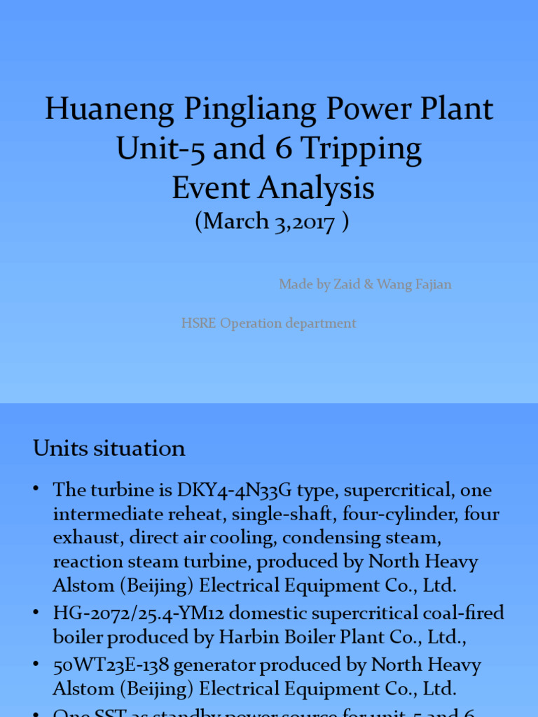 Ping Liang Power Plant Accident Analysis | PDF | Power Supply ...