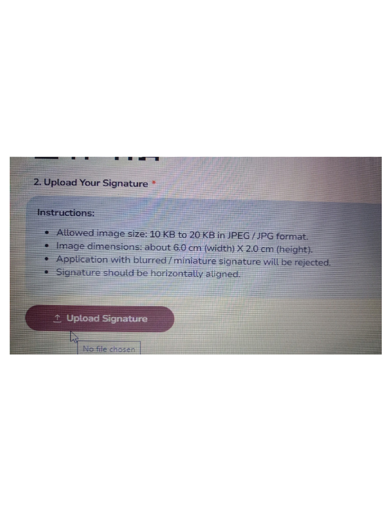 Criterion For SSC CGL Photo Size | PDF