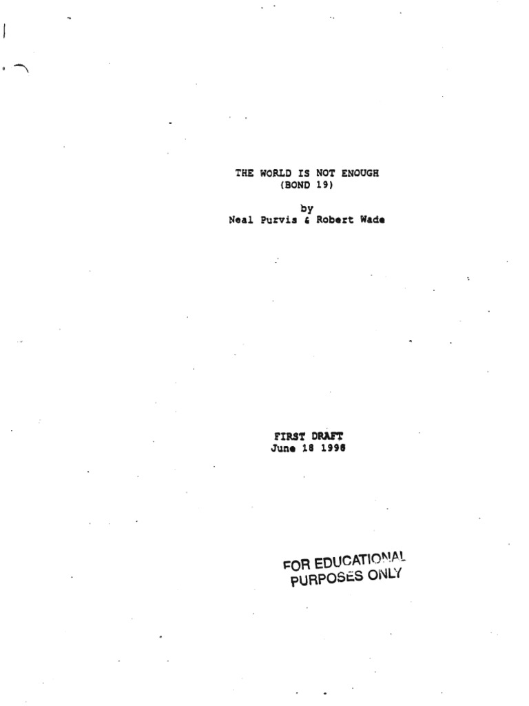 The World Is Not Enough | PDF