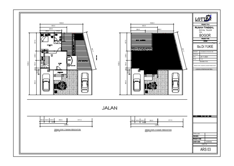 Denah Atap Renovation | PDF