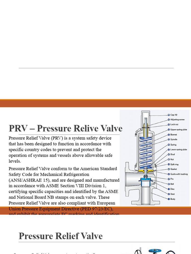 Presentation PRV - Pressure Relive Valve | PDF | Valve | Leak