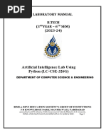 BAD402 Artificial Intelligence LAB MANUAL | PDF | Computer Programming | Theoretical Computer ...