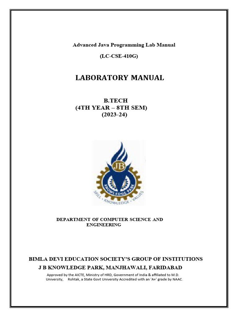 Operating Systems Lab MANUAL BY NIDHI SHARMA | PDF