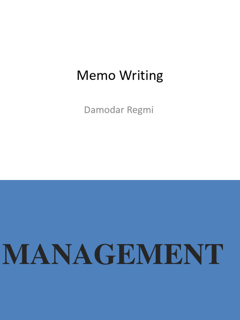 Memo Presentation Pathibhara | PDF | Memorandum | Human Communication