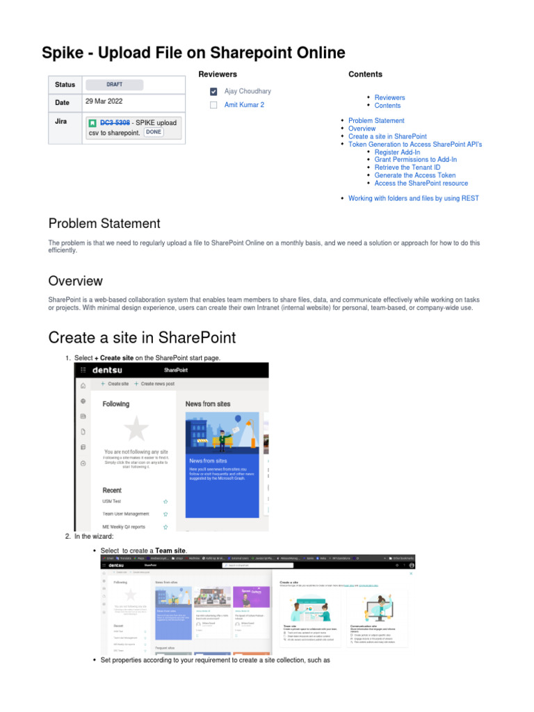 DDPST Spike UploadFileonSharepointOnline 110523 0600 616 | PDF | Share Point | Computer File