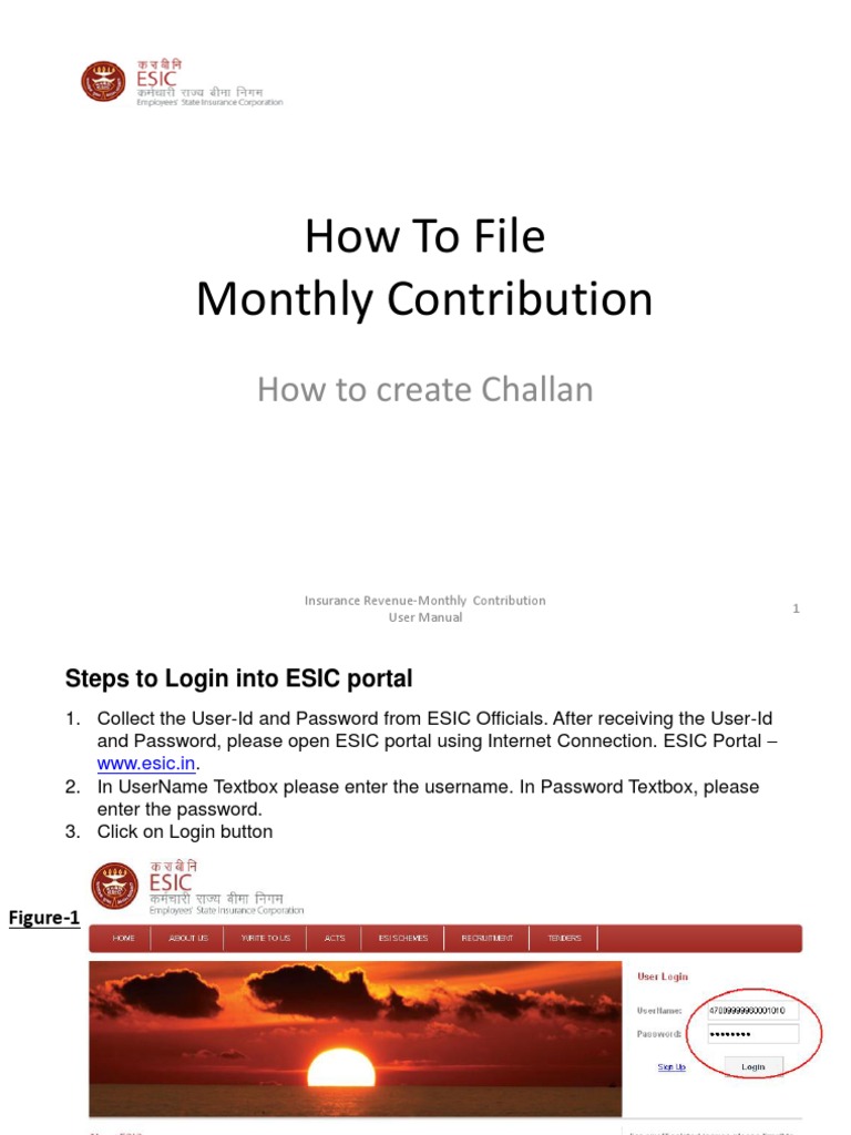 ESIC Monthly Contribution Guide | PDF | Microsoft Excel | Hyperlink