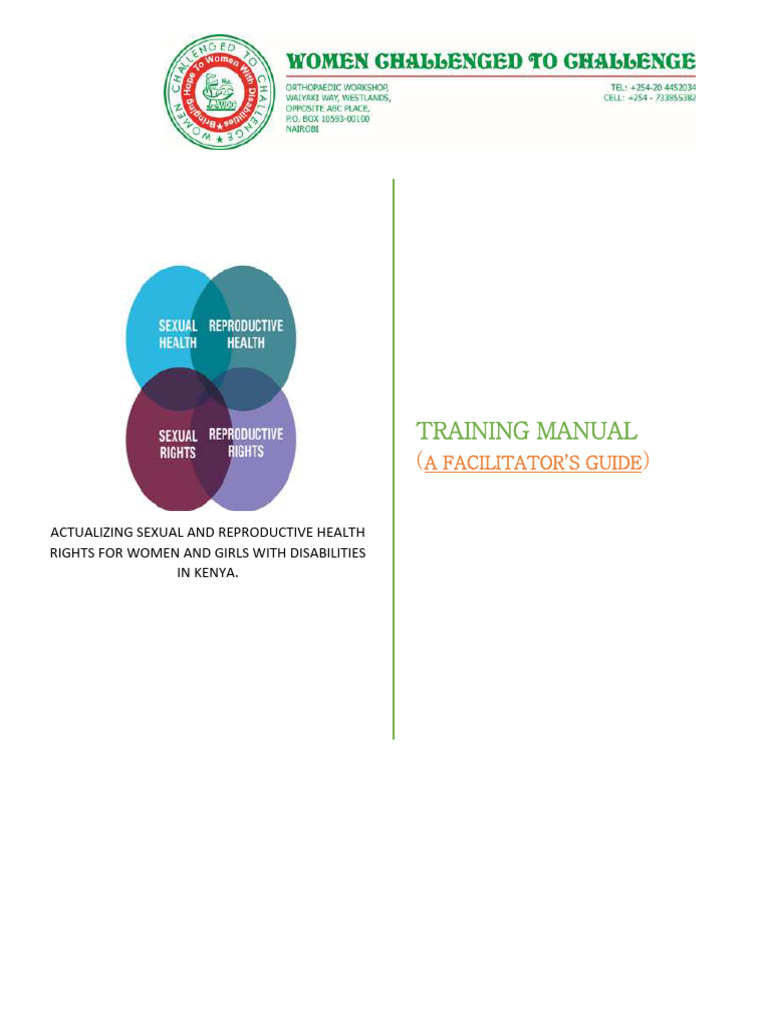 SRHR Training Manual Correct One Final Copy 6-7-2021 | PDF ...