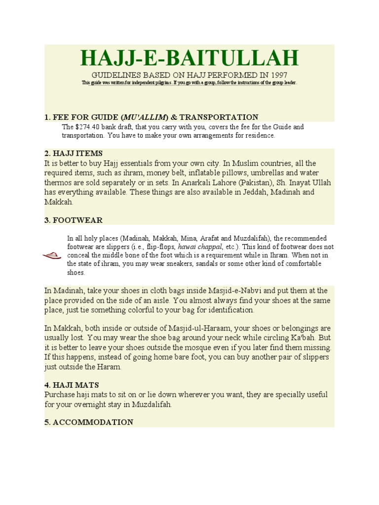 Hajj e Baitullah | PDF | Hajj | Islamic Behaviour And Experience