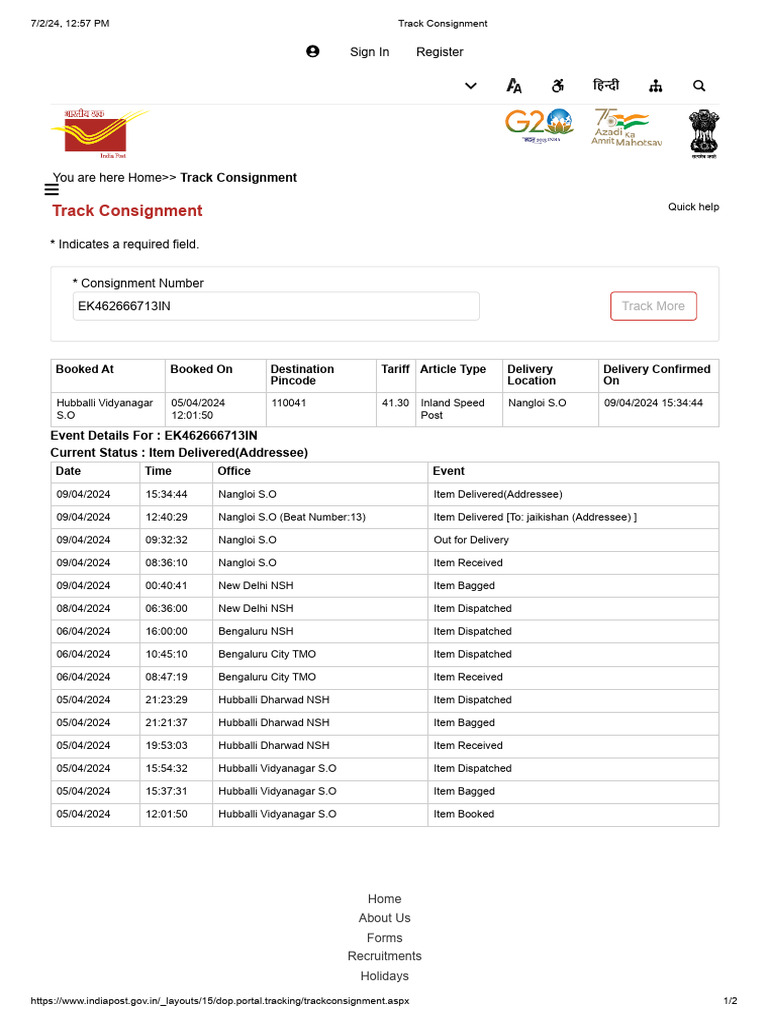 Track Consignment BASAVARAJ | PDF | Computing | Software