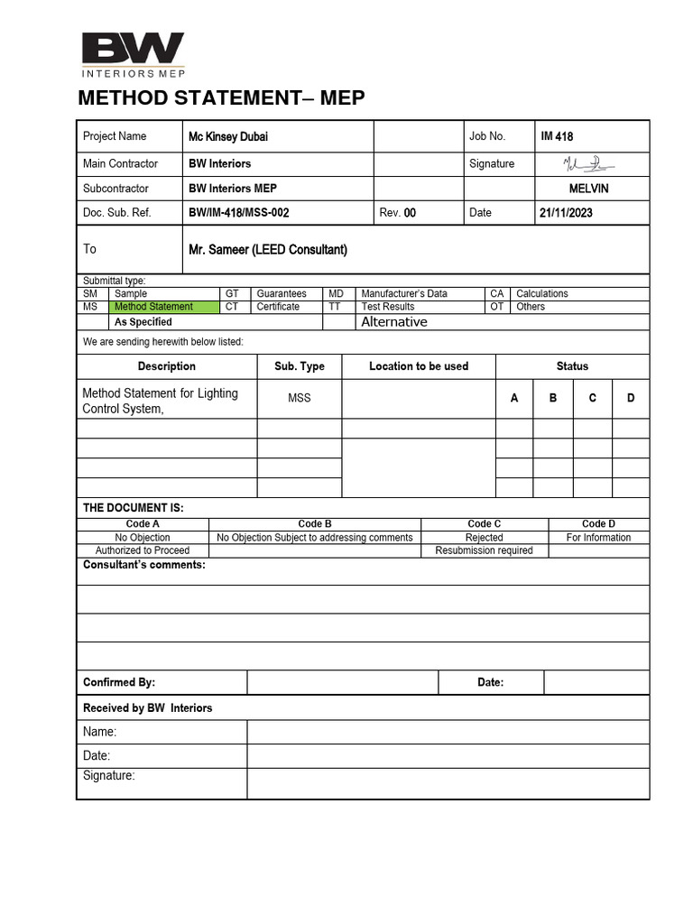 002-BW-IM 418-MSS-002-MSS For Lighting Control System | PDF ...