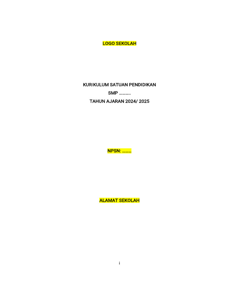 Contoh KSP SMP 2025 Terbaru | PDF | Karier & Perkembangan