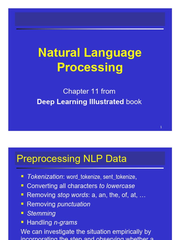 Unit 5b - Natural Language Processing | PDF | Deep Learning | Learning