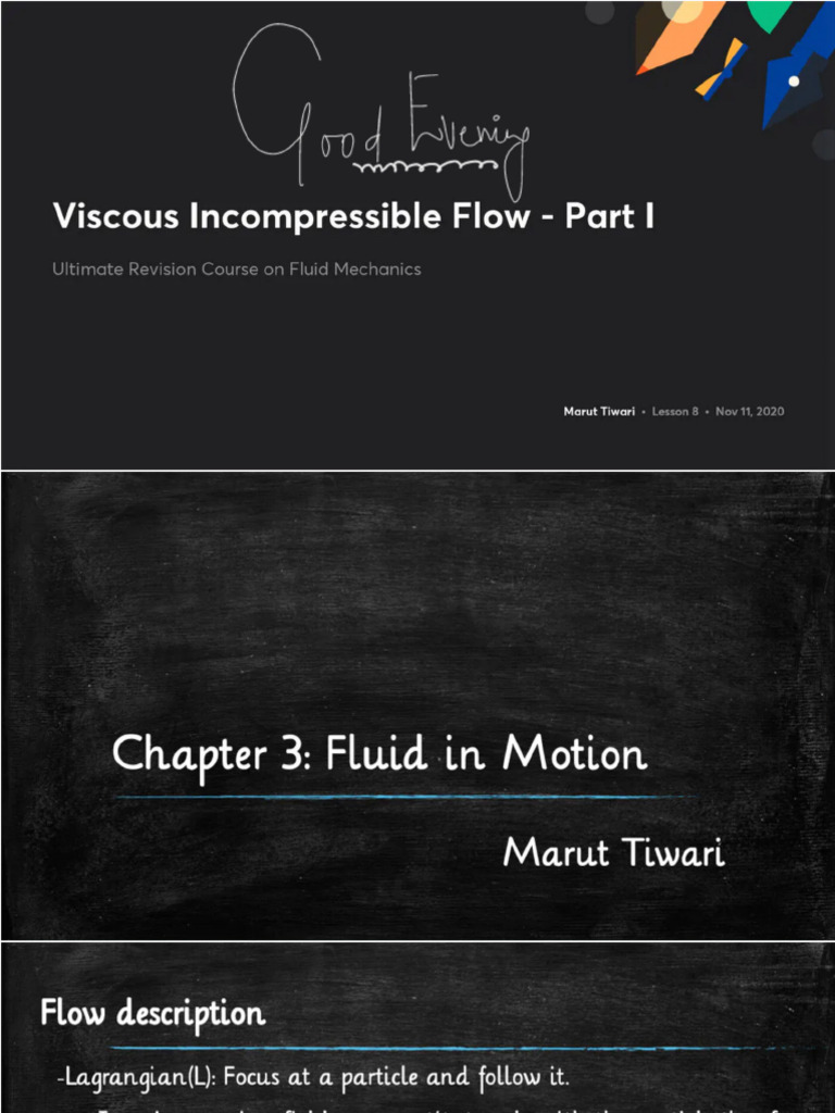 Viscous Incompressible Flow Part I Pdf