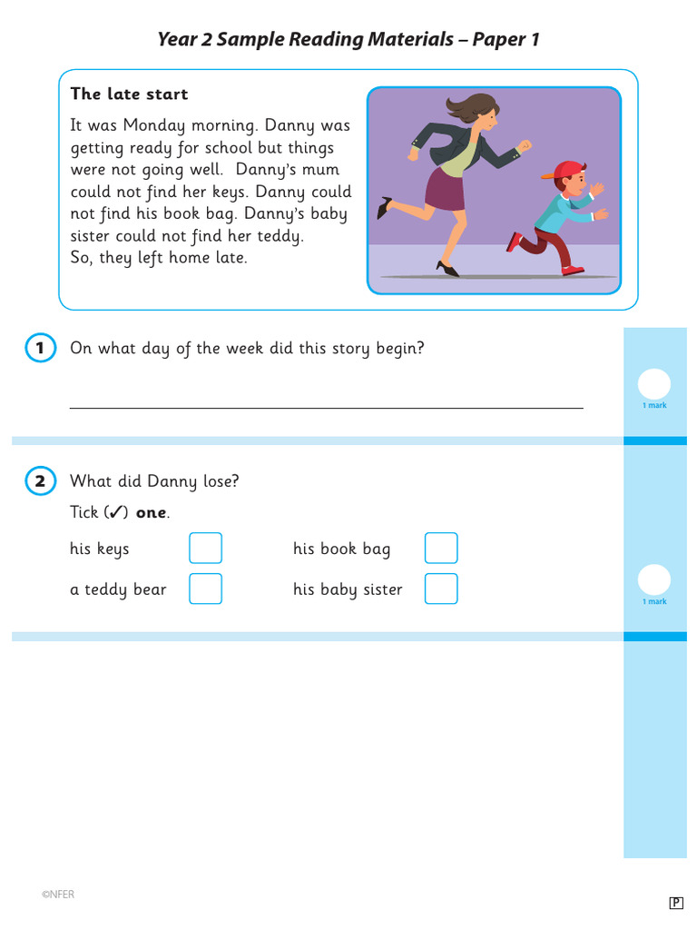 Year 2 Reading Sample Materials 1 | PDF