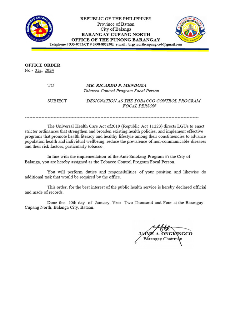 Office Order | PDF