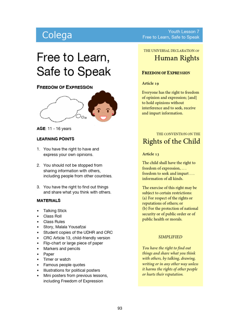 Lesson 7 Colega Youth Manual Philippines | PDF | Malala Yousafzai ...