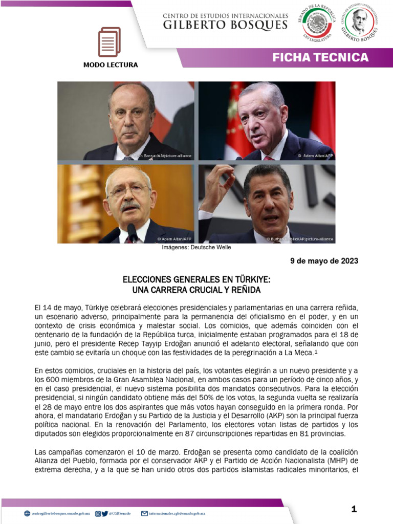 Elecciones Turkiye 2023 | PDF | Recep Tayyip Erdoğan | Ciencias Políticas