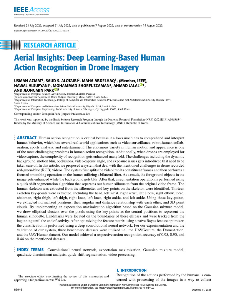 Aerial Insights Deep Learning-Based Human Action Recognition in Drone ...