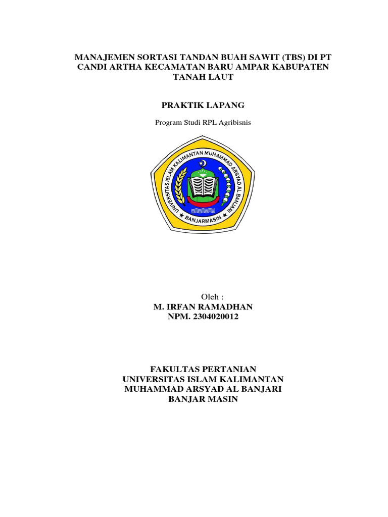 Manajemen Sortasi Buah Sawit TBS | PDF | Sains & Matematika