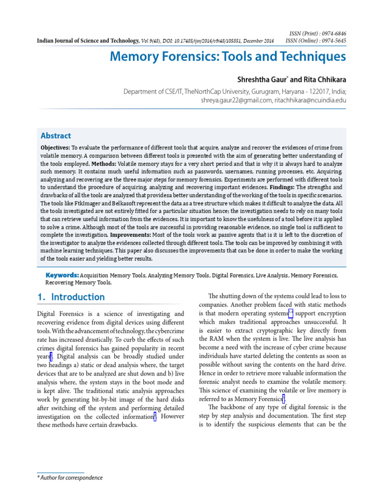 Article 245 | PDF | Digital Forensics | Computer Forensics
